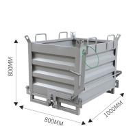 China 1000L/H Industrial Trash Bin Container For Bottom Drop Bot Dumping Processing for sale