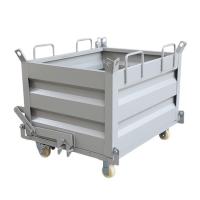 China 1000L/H Industrial Trash Bin Container For Bottom Drop Bot Dumping Processing for sale