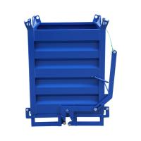 China 1000L/H Industrial Trash Bin Container For Bottom Drop Bot Dumping Processing for sale