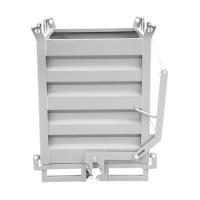 China OEM Industrial Trash Bin Container Open Top Bottom Drop Bot Dumping for sale