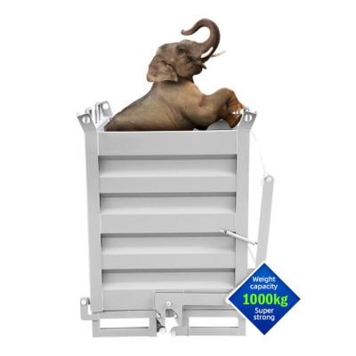 China Metalen poeder vaste bulk bins staal bodem dump hopper open top afvalverzamelaar Te koop