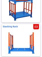 China Corrosion Resistant Pallet Metal Stack Racks With Wheels Customized for sale