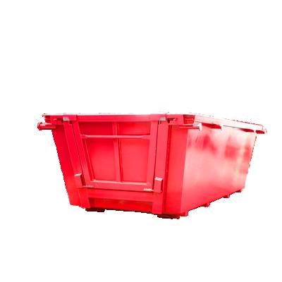 China Caçamba de 9M3 Durável com Porta e Paredes de Aço de 4mm para Resíduos Pesados à venda