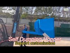 Cisterna auto-dumping auto-dumping Cisterna di scarico in acciaio Cisterna di ribaltamento in acciaio dimensione personalizzata colore