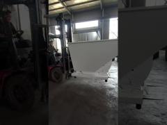 Buitenaardse vorkheftruck recyclingbak met deksel afvalbehandeling