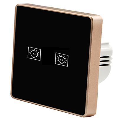 China Glomarket 2 Gang Wifi Smart Switch With Neutral Smart Dimmer Light Touch Switch Support Voice Control For Home zu verkaufen