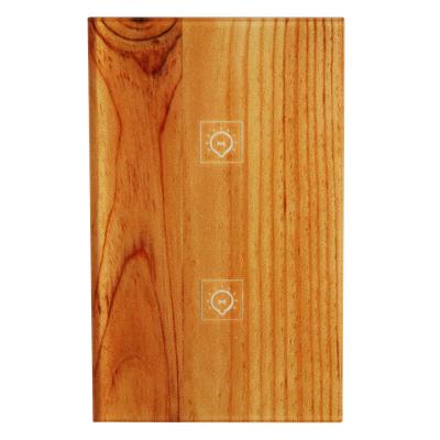 China Glomarket 2 Gang Zigbee Eu Standard Smart Switch No Neutral Alexa Voice Control Glass Touch Light Wall Smart Switch en venta