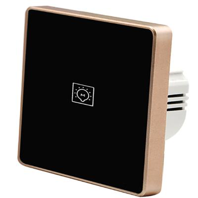 China Glomarket 1 Gang No Neutral Heater Switch Smart Wifi Glass Panels Wifi Smart Home Light Eu Standard Switches for sale