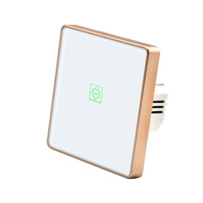 China Glomarket 1 Gang Zigbee Smart Switch Marble No Neutral Smart Wireless Touch Screen Wall Light Switch Bell zu verkaufen