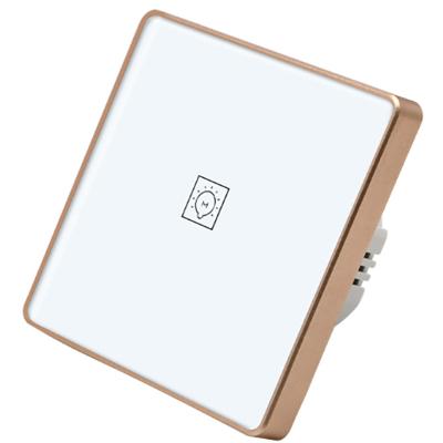 China Glomarket 1 Gang Zigbee Smart Switch Marble No Neutral Smart Wireless Touch Screen Wall Light Switch Bell zu verkaufen