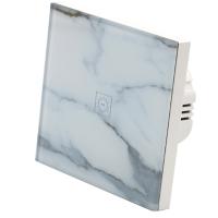 China Glomarket 1 Gang Zigbee Smart Switch Marble No Neutral Smart Wireless Touch Screen Wall Light Switch Bell for sale