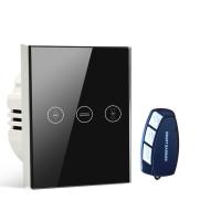 China Glomarket Tuya Zigbee Smart Touch Wall Curtains Switch Wireless With Alexa Google Switch Controller Smart Home for sale