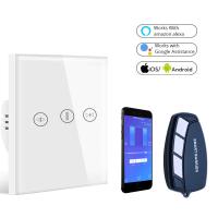 China Glomarket Tuya Zigbee Smart Touch Wall Curtains Switch Wireless With Alexa Google Switch Controller Smart Home for sale