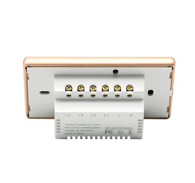 中国 Glomarket Wifi Tuya 1/2/3/4 Gang  Smart Switch No Neutral Smart Life App With Alexa Google Assistant Voice Control 販売のため