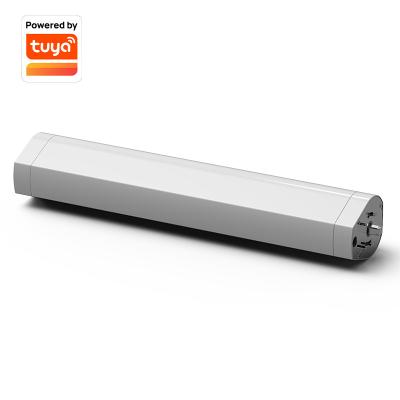 China Glomarket Tuya Zigbee Aluminum Alloys Motorized Flexible Rail Curtain For Bedroom APP Control Smart Home Curtain for sale
