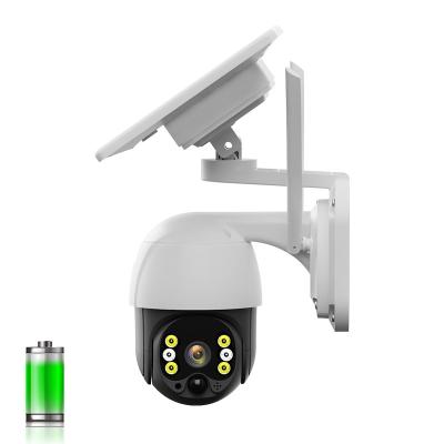 China Alarm Push Tuya 4G Solar PTZ Camera Motion Detection Waterproof Solar Panel CCTV Camera for sale