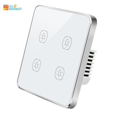China Wand-Schalter EU-Standard Glomarket intelligenter 1/2/3/4 Gruppe Sprachsteuerung Tuya Wifi zu verkaufen