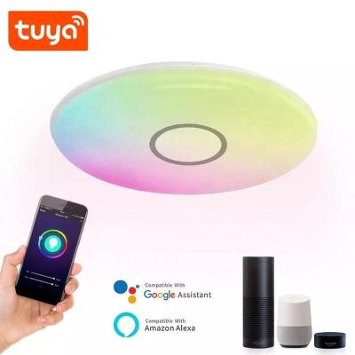 China 36W Modern Music Ceiling Light Colorful RGB Remote Control APP Smart Music LED Ceiling Light for sale