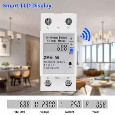 Cina Telecomando LCD astuto del tester di energia di Wifi dell'esposizione del monitoraggio di Tuya in vendita