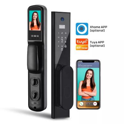 China Cena da cara da impressão digital de Smartphone do cartão do código de fechadura da porta de Tuya Smart WiFi Digital à venda