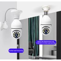 China Smart Auto Tracking Full HD Ip Smart Wireless Indoor Camera With Light Bulb E27 for sale