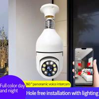 China Smart Auto Tracking Full HD Ip Smart Wireless Indoor Camera With Light Bulb E27 for sale