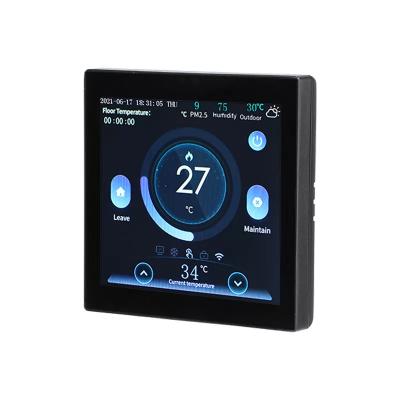 中国 ガス炉の色スクリーンが付いている床暖房のTuya Wifiのスマートなサーモスタット 販売のため