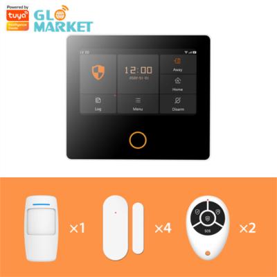 China Glomarket Tuya 4g/Wifi Smart-Home-System Alarm DIY System Wireless Security Anti Theft Smart Home Alarm System Alexa for sale