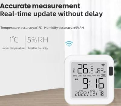 China Glomarket Tuya Wifi Sensor inteligente de temperatura e umidade Sem fio para casa Termômetro Higrômetro Detector à venda