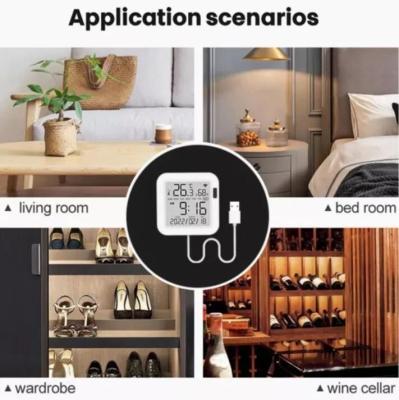 China Glomarket Tuya Wifi Sensor inteligente de temperatura e umidade Sem fio para casa Termômetro Higrômetro Detector à venda