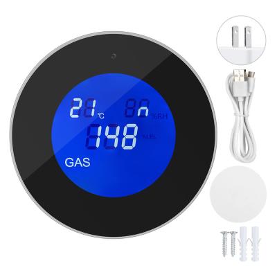 China Glomarket Tuya Wifi Gas Detector GSM Alarm System Lcd Digital Alarm Leak Sensor Gas Leak Detector for sale