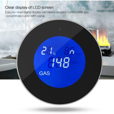 China Glomarket Tuya Wifi Gas Detector GSM Alarm System Lcd Digital Alarm Leak Sensor Gas Leak Detector for sale