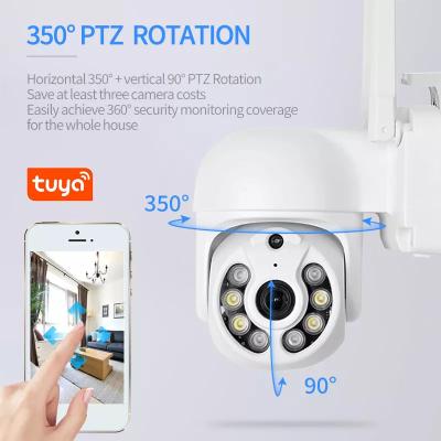 Cina La macchina fotografica astuta 1080P di Tuya Wifi impermeabilizza la videocamera di sicurezza di PIR Detection Full HD di visione notturna in vendita