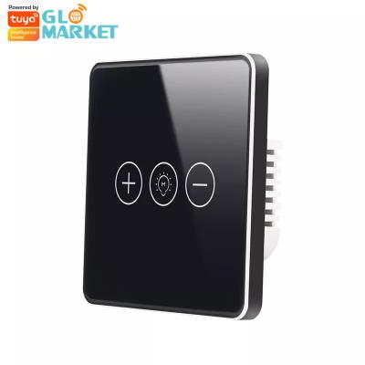 Cina Telecomando di vetro di voce del pannello del commutatore del regolatore della luminosità di Glomarket Tuya Wifi Smart in vendita