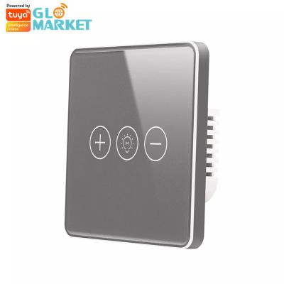 Cina Telecomando di vetro di voce del pannello del commutatore del regolatore della luminosità di Glomarket Tuya Wifi Smart in vendita
