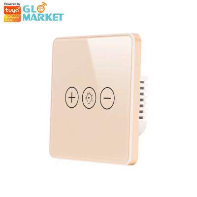 Cina Telecomando di vetro di voce del pannello del commutatore del regolatore della luminosità di Glomarket Tuya Wifi Smart in vendita