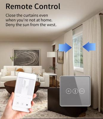 China Vorhang-Schalter-Sprach-Steuer-Googles WiFis/Zigbee Touch Screen intelligentes behilflicher Schalter zu verkaufen