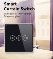 China WiFi/Zigbee Smart Curtain Switch Voice Control Google Assistant Touch Screen Switch for sale