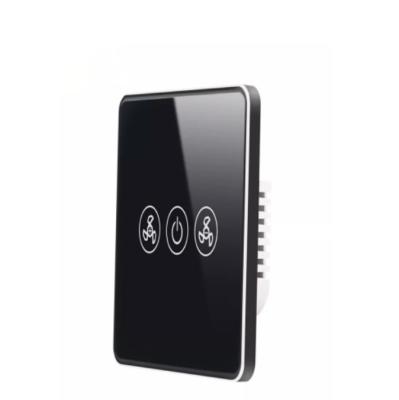 Cina Pannello di vetro della parete standard di tocco degli Stati Uniti del commutatore del fan di Glomarket Tuya Smart Wifi in vendita