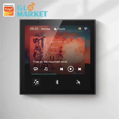 China Smart Home Touch Screen Control Panel Wifi 4 Inch Music System Tuya Zigbee Gateway for sale