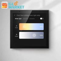 China Wifi Smart Control Panel IR Remote Control Tuya Zigbee Gateway 4 Inches for sale