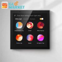 China Wifi Smart Control Panel IR Remote Control Tuya Zigbee Gateway 4 Inches for sale