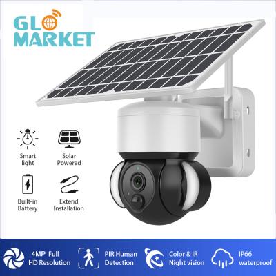 Cina Proiettore a batteria solare PTZ Smart Camera 4G/Wifi Ubox 4MP IR/Color Night Version in vendita