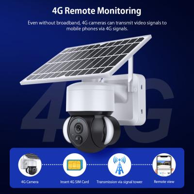 Cina Proiettore a batteria solare PTZ Smart Camera 4G/Wifi Ubox 4MP IR/Color Night Version in vendita