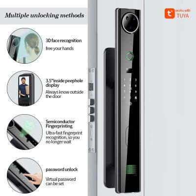 中国 4200mah 大型リチウム電池 猫の目監視カメラ付き インテリジェントドアロック 販売のため