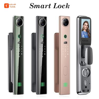 中国 4200mah 大型リチウム電池 猫の目監視カメラ付き インテリジェントドアロック 販売のため