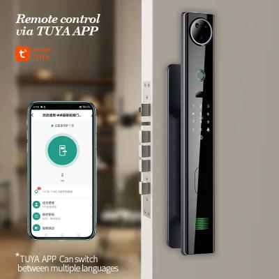 中国 4200mah 大型リチウム電池 猫の目監視カメラ付き インテリジェントドアロック 販売のため