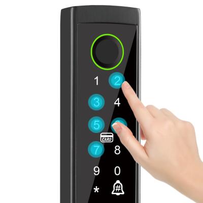 Cina Glomarket Broken Bridge Aluminum Smart Lock High-end Intelligence Zinc Alloy Tuya Wifi Impronta digitale Serratura impermeabile in vendita