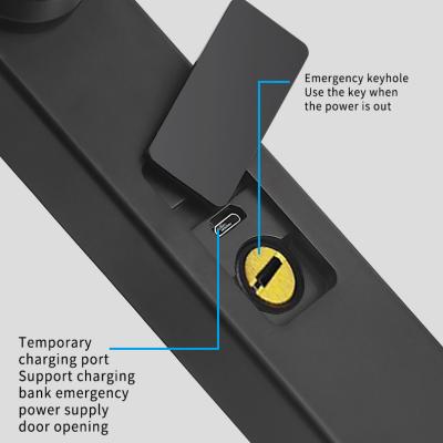 Cina Glomarket Broken Bridge Aluminum Smart Lock High-end Intelligence Zinc Alloy Tuya Wifi Impronta digitale Serratura impermeabile in vendita