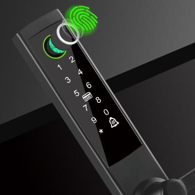 Cina Glomarket Broken Bridge Aluminum Smart Lock High-end Intelligence Zinc Alloy Tuya Wifi Impronta digitale Serratura impermeabile in vendita